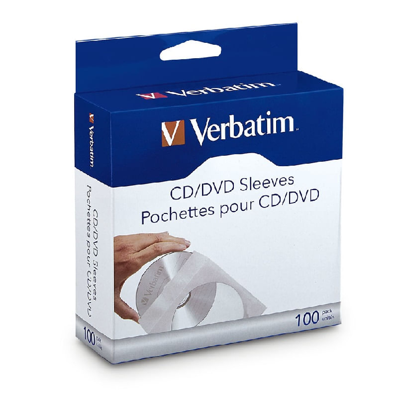 Sobre, PCd, Cajax100, Papel, Blanco, Con, Ventana, 49976, Verbatim