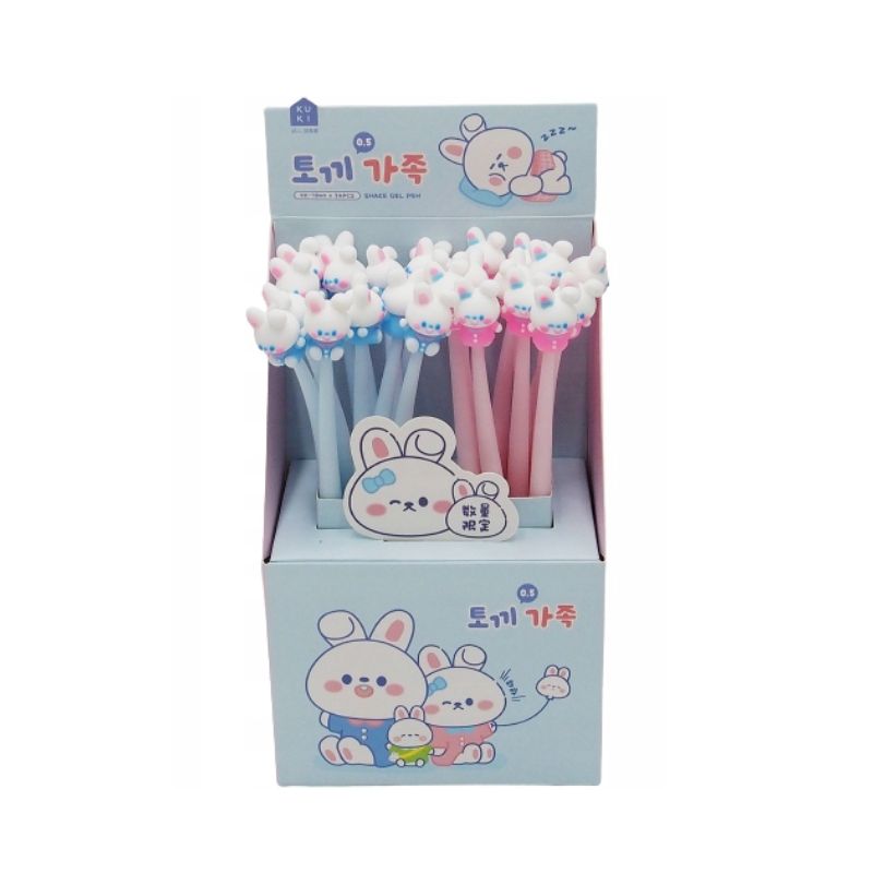 Bolígrafo Fantasía Gel Conejo Flexible Kuki Kk-7240