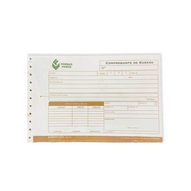 Formas Comprobante De Egreso T-Dc-05